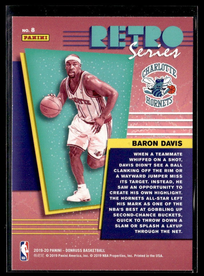 2019-20 Donruss #8 Baron Davis Retro Series | eBay