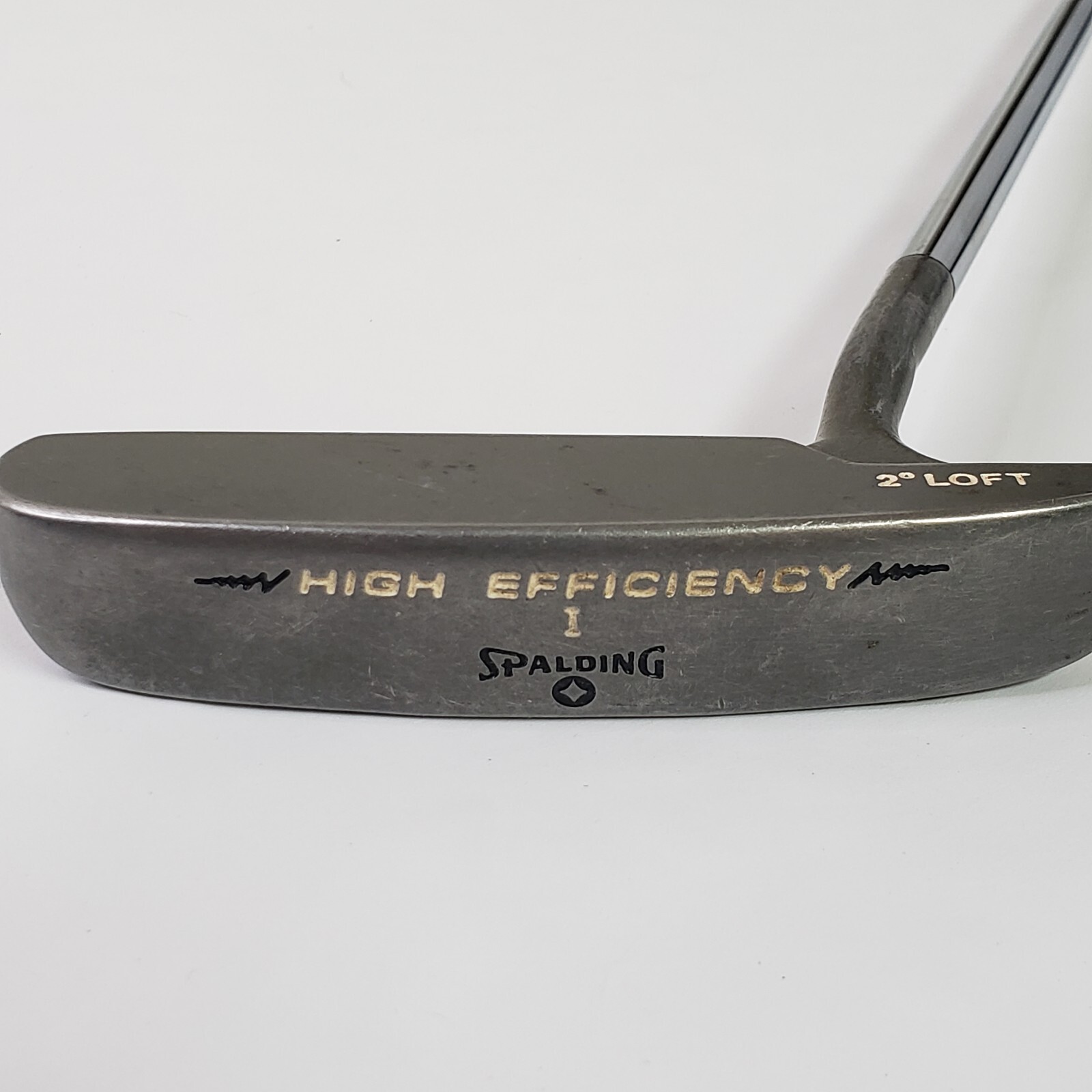 Spalding High Efficiency 1 Putter 2° Lofted Face Steel Shaft New ...