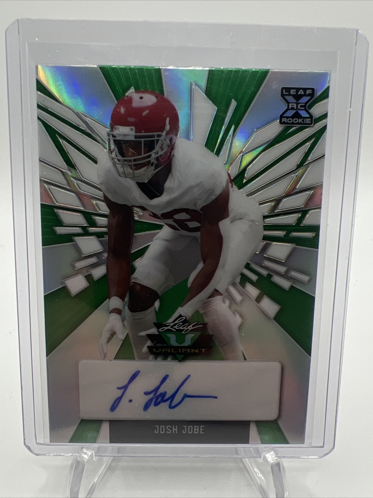 2022 Leaf Valiant Football Proof Josh Jobe Auto Alabama RC /40 ...