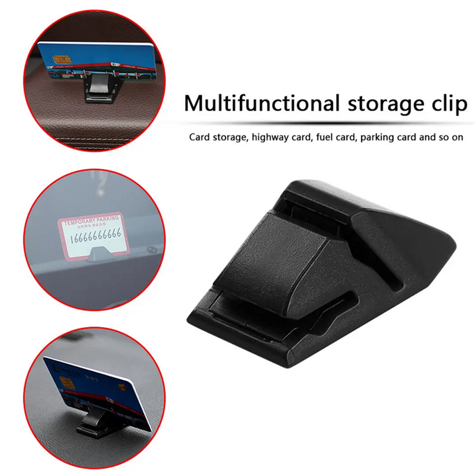 Portable Car Parking Card Clamp Desktop Stand Vehicle Card Fixed Holder ...