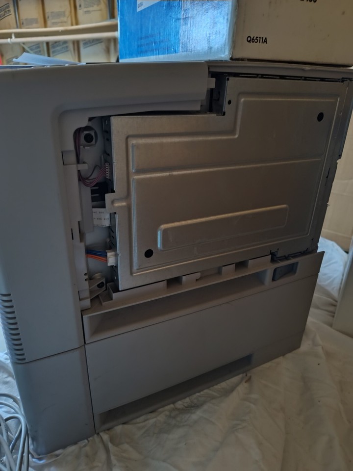 Hp LaserJet WorkGroup Monochrome Printer 2420, missing side panel, w/3 ...