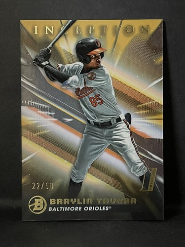 2023 bowman inception Braylin Tavera Gold Foil /50 Initiation Card ...