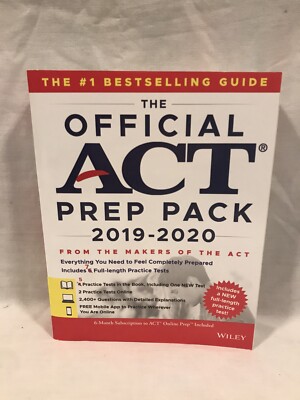 The Official ACT Prep Pack Guide Book 2019-2020 From The Makers Of The ...