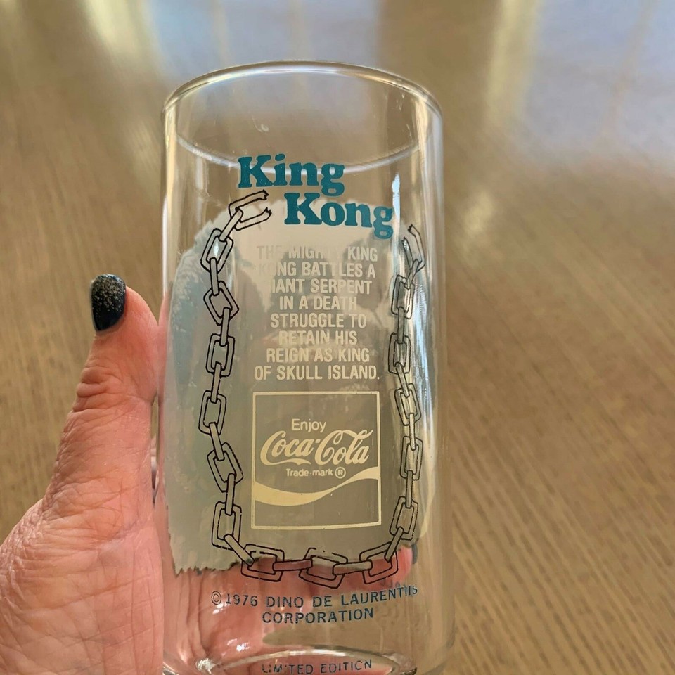 VTG King Kong Glass Dino de Laurentis Corporation Coco Cola 1976 ...