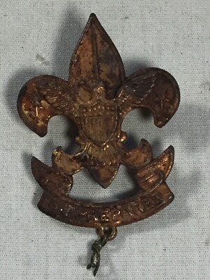First Class Scout Rank Pin tarnished worn BSA Boy Scout Emblem | eBay