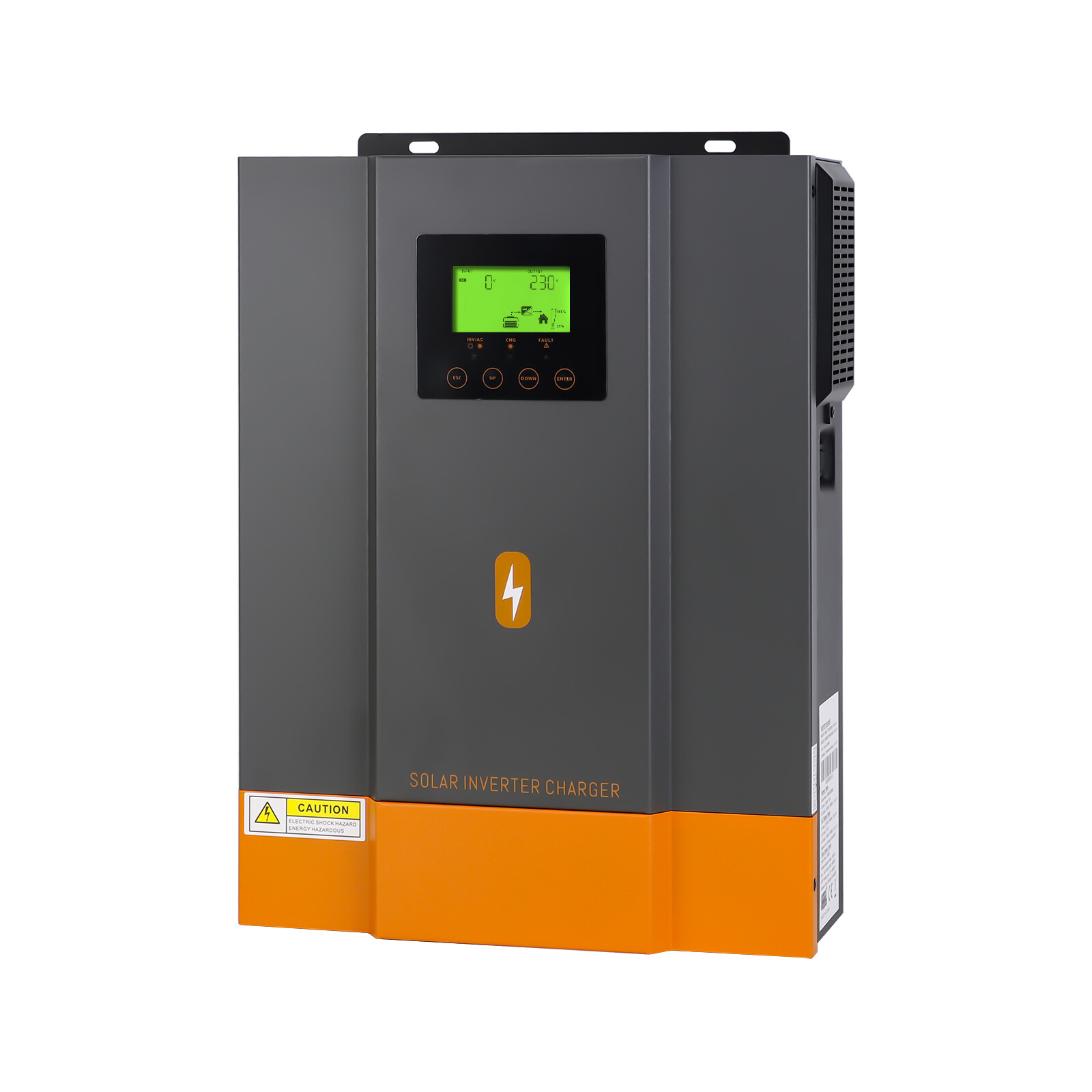PowMr 3KW 24V Hybrid Inverter Off-Grid Pure Sine Wave 80A MPPT Solar ...