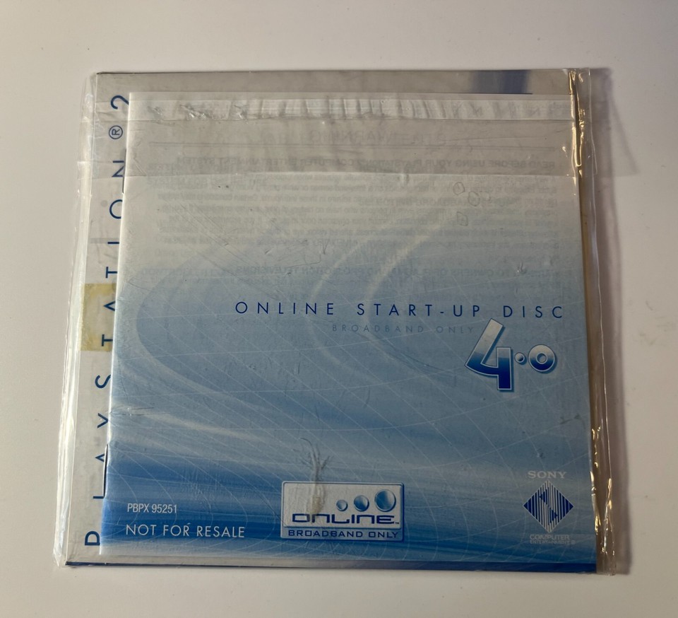 Sony PS2 PlayStation 2 Online Start-Up Disc Ver. 4.0 Brand New Sealed | eBay