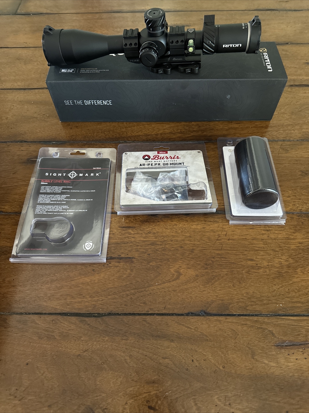 Riton Optics X3 Conquer 6-24x50mm Rifle Scope W/ P.E.P.R. mount and sun ...
