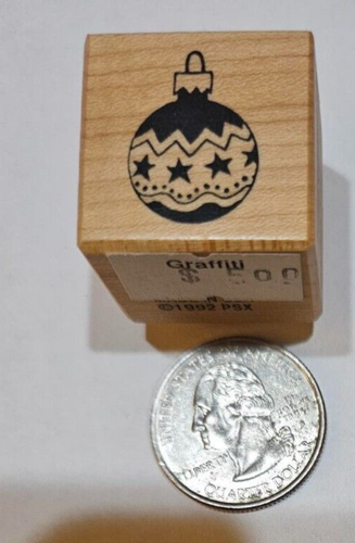 PSX Designs Christmas Ornament Ball Rubber Stamp A974 Wood #AS10 | eBay