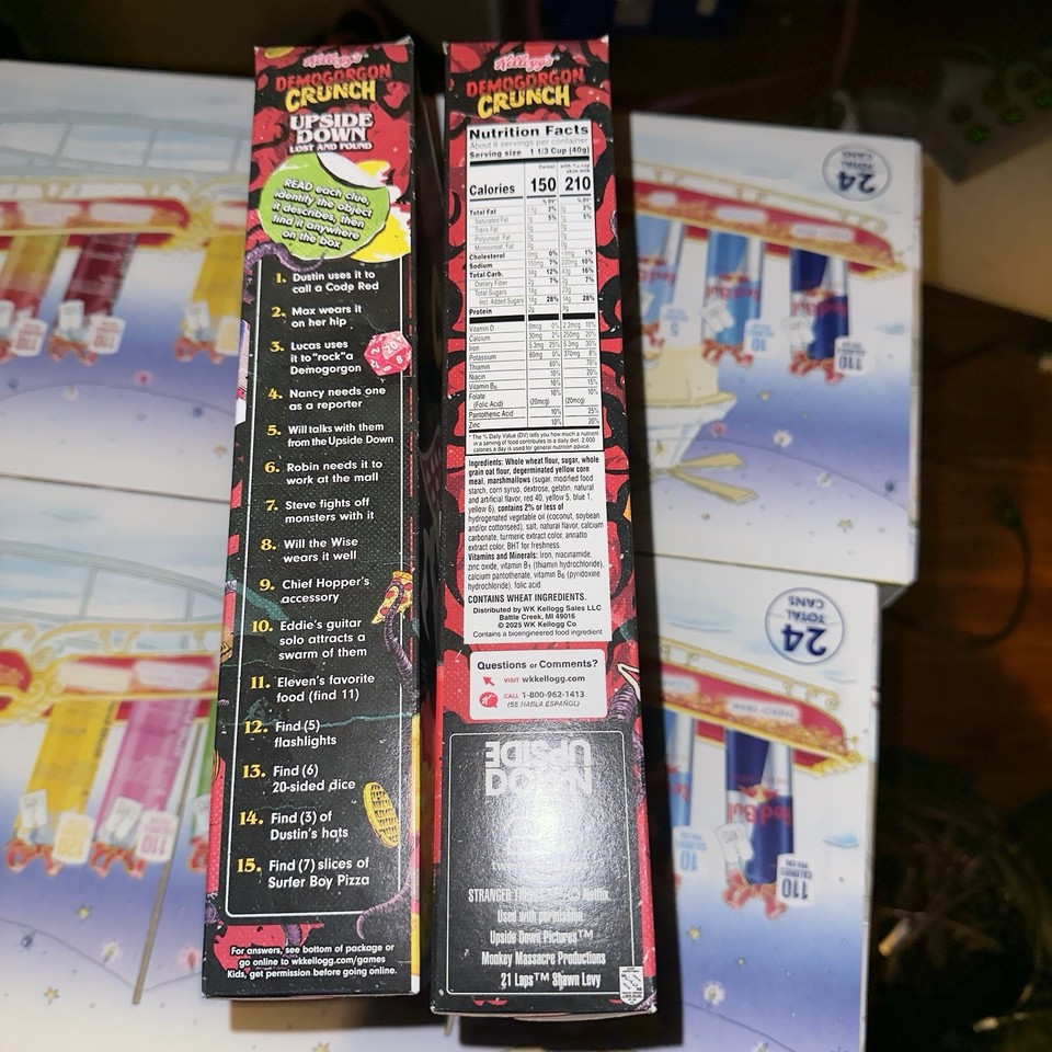 Limited Edition Stranger Things Demogorgon Crunch Cereal | eBay