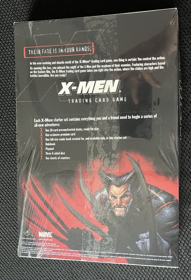 Vintage 2000 X Men Trading Card Game Box Starter Set Marvel Wizards ...