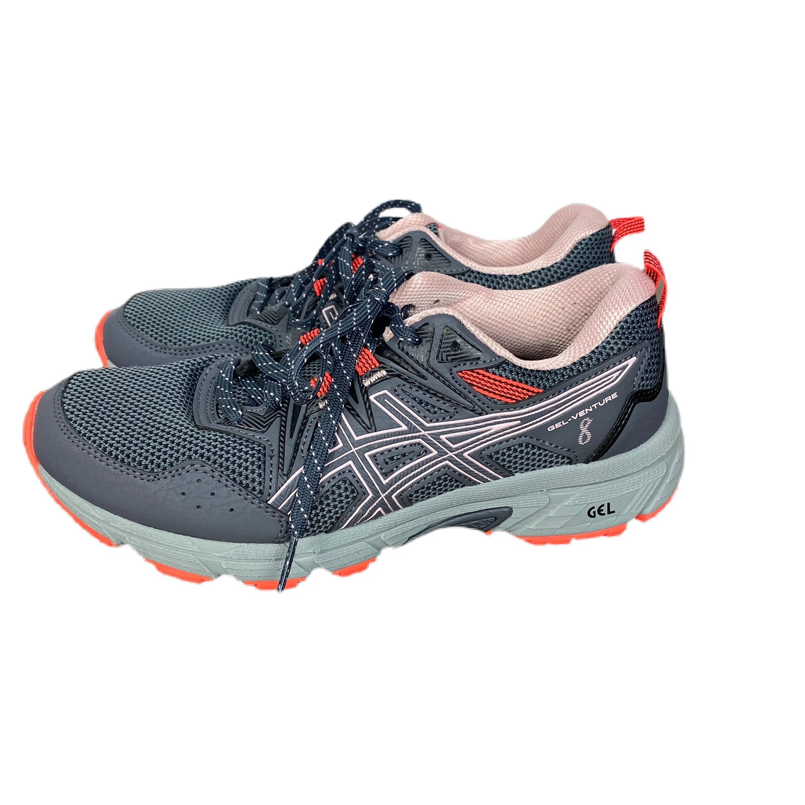 Women's Asics GEL-VENTURE 8 1012A708-021 Grey/Peach Running Shoes Size ...