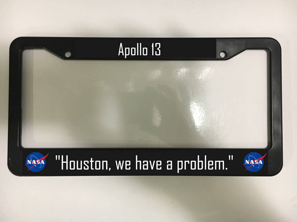 Nasa License Plate Frame