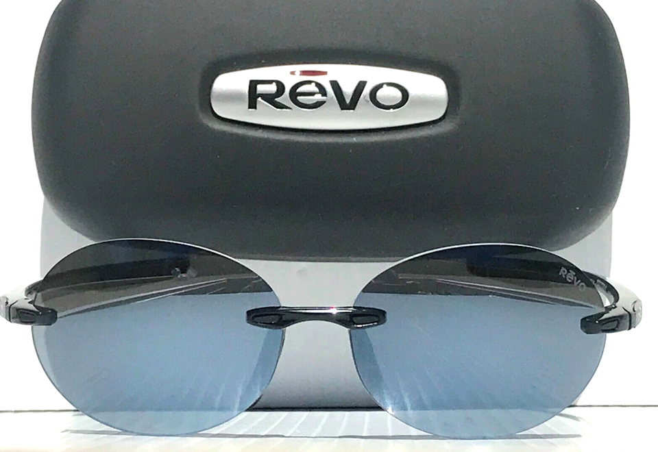 NEW REVO DESCEND O Shiny Black POLARIZED Grey Graphite Sunglass 1168 01 ...