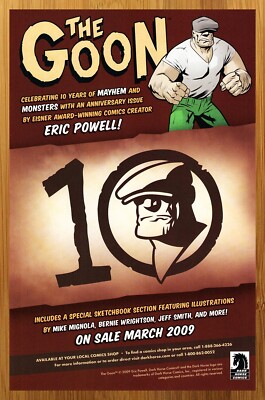 2009 Dark Horse Comics The Goon Print Ad/Poster Eric Powell Official ...