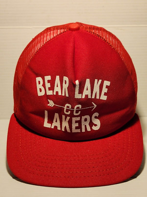 VTG. BEAR LAKE HS LAKERS CC in Michigan BallCap Meshback Snapback Hat ...