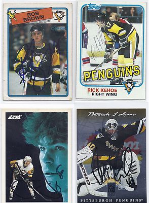 1981 Topps #17 Rick Kehoe Pittsburgh Penguins Autographed Hockey Card ...
