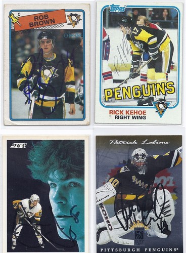1981 Topps #17 Rick Kehoe Pittsburgh Penguins Autographed Hockey Card ...