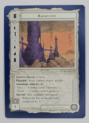 MIDDLE-EARTH CCG MECCG BARAD-DUR THE WIZARDS UNLIMITED METW TWUL RARE ...