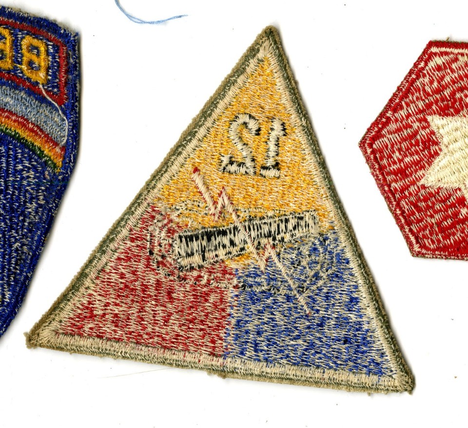 12th Armored Division White Back Patch WWII Vintage France Germany ...