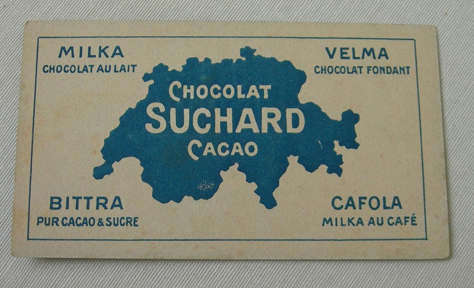 Chocolat Suchard Cacao Milka Velma Cafola Bittra card Nr.185 - Stein ...