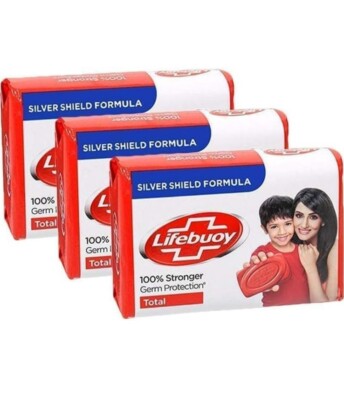 Pack Of 12 Lifebuoy Total Soap Bar 125g/4.40 Oz Each Free Shipping ...