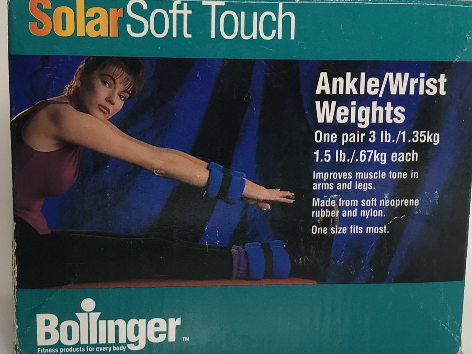 Bollinger Solar Soft Touch Ankle / Wrist Weights ~ One Pair ~ 3lb / 1 ...