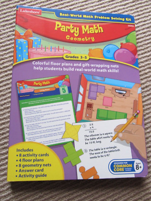 Lakeshore Real-World Math Problem Solving Kit - Party Math Geometry ...