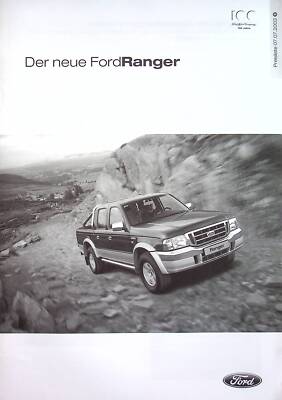 251468) Ford Ranger - Preisliste & Extras - Prospekt 07/2003 | eBay.de