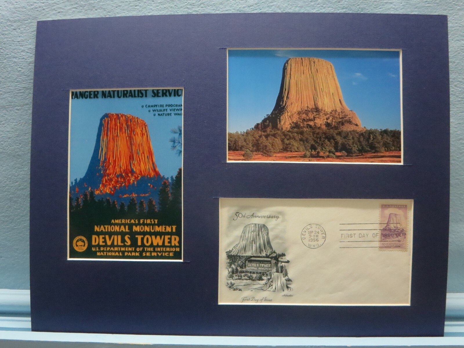 The First National Monument - Devils Tower & First day Cover of its own ...