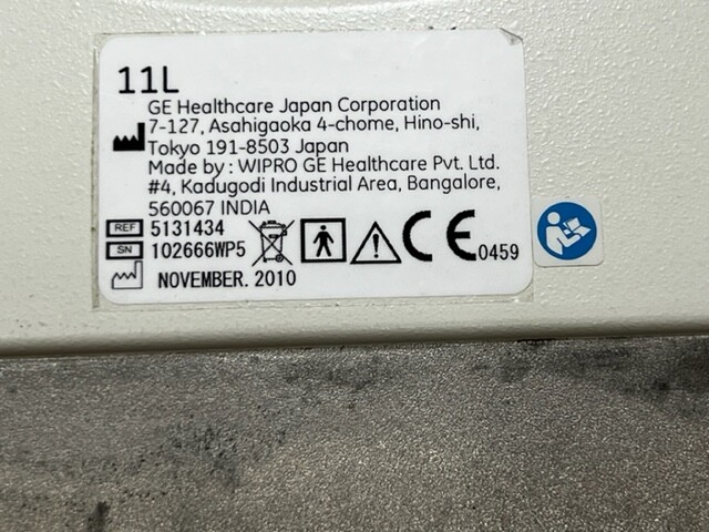 GE 11L-D Linear Array Ultrasound Probe - White for sale online | eBay