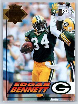1994 Collector's Edge Edgar Bennett 1st Day Gold Parallel Green Bay ...