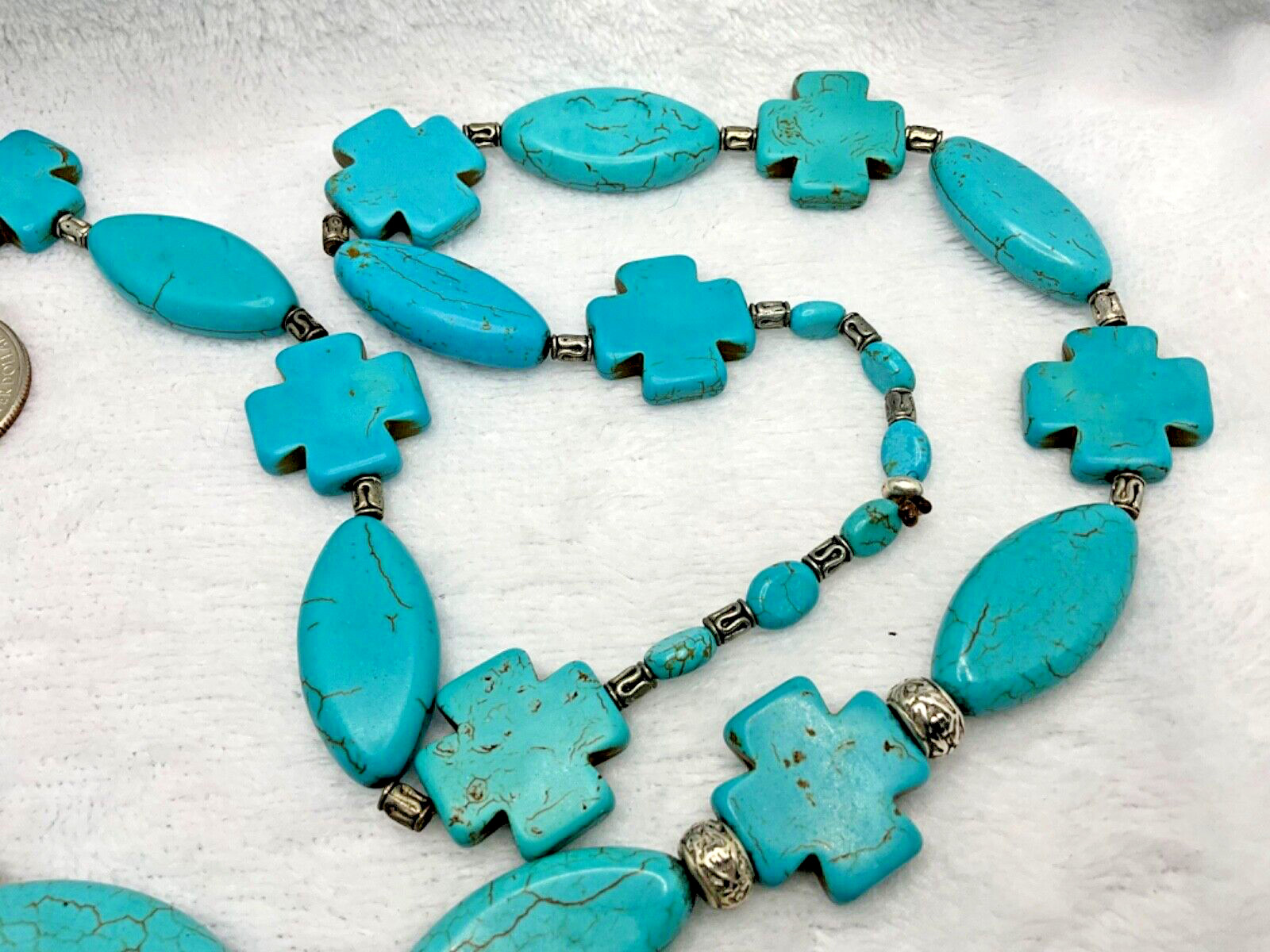 Native American Cherokee Handmade Turquoise Necklace - Gem