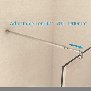 Fixed Bathroom Shower Screen Support Arms Solid Brass Straight ...