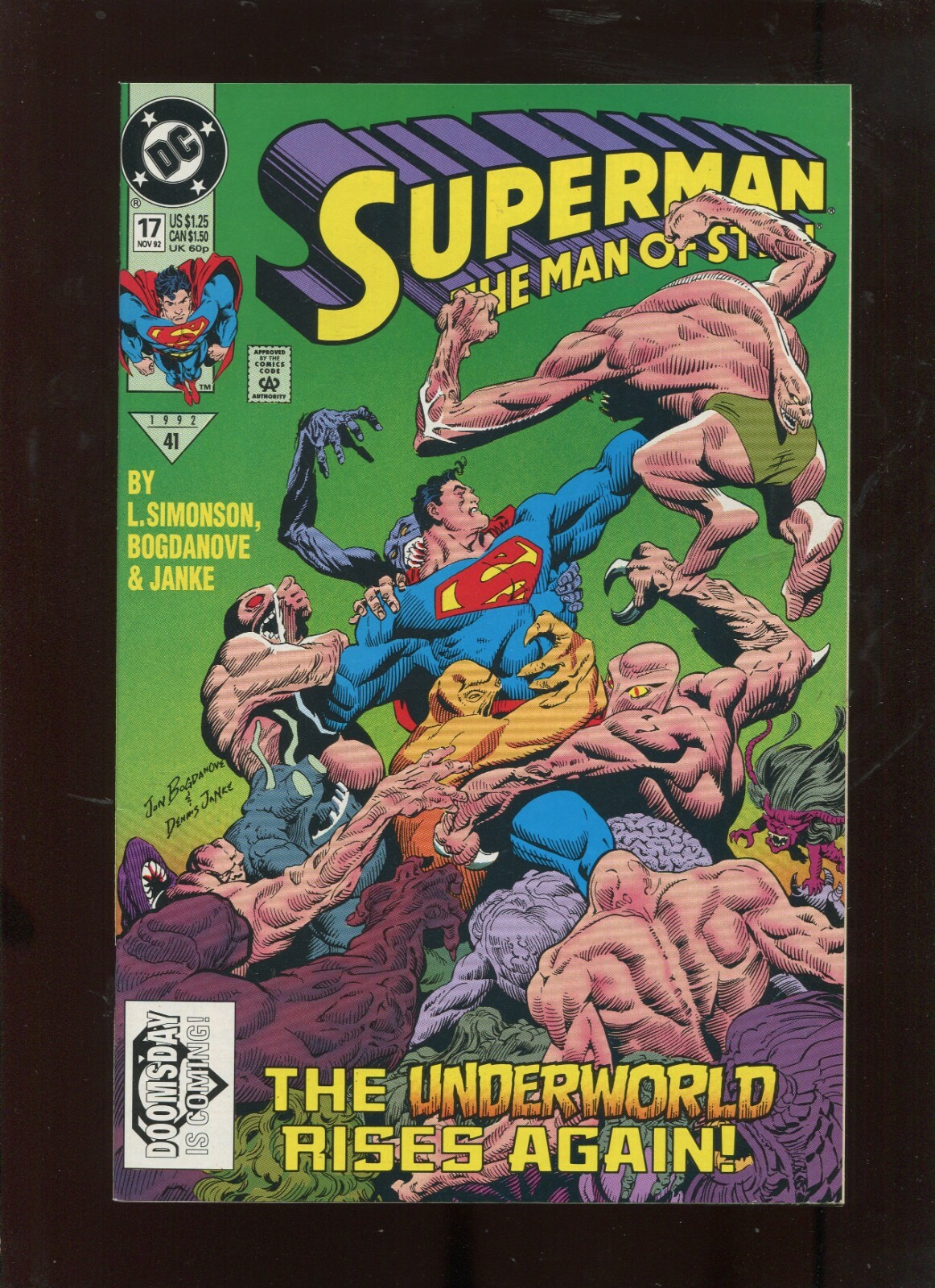 SUPERMAN #17 (9.2) 1ST APPEARANCE OF DOOMSDAY | eBay