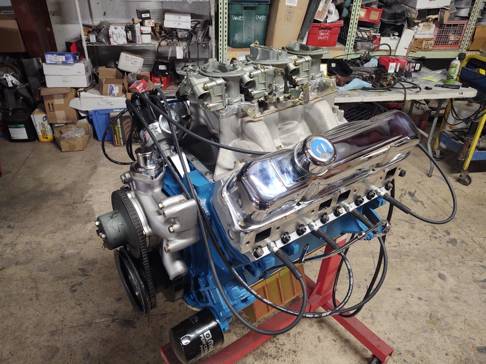 Mopar 440 Six Pack Engine Assy Hyd Roller Cam Alum Head Street/Strip ...