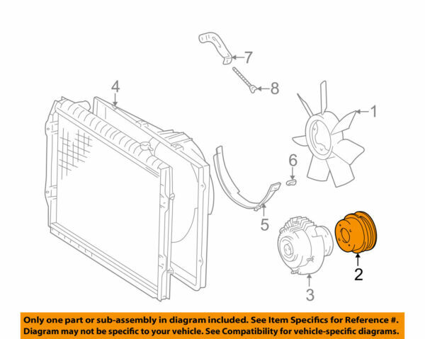 16371-75030 Toyota Pulley, fan 1637175030, New Genuine OEM Part | eBay