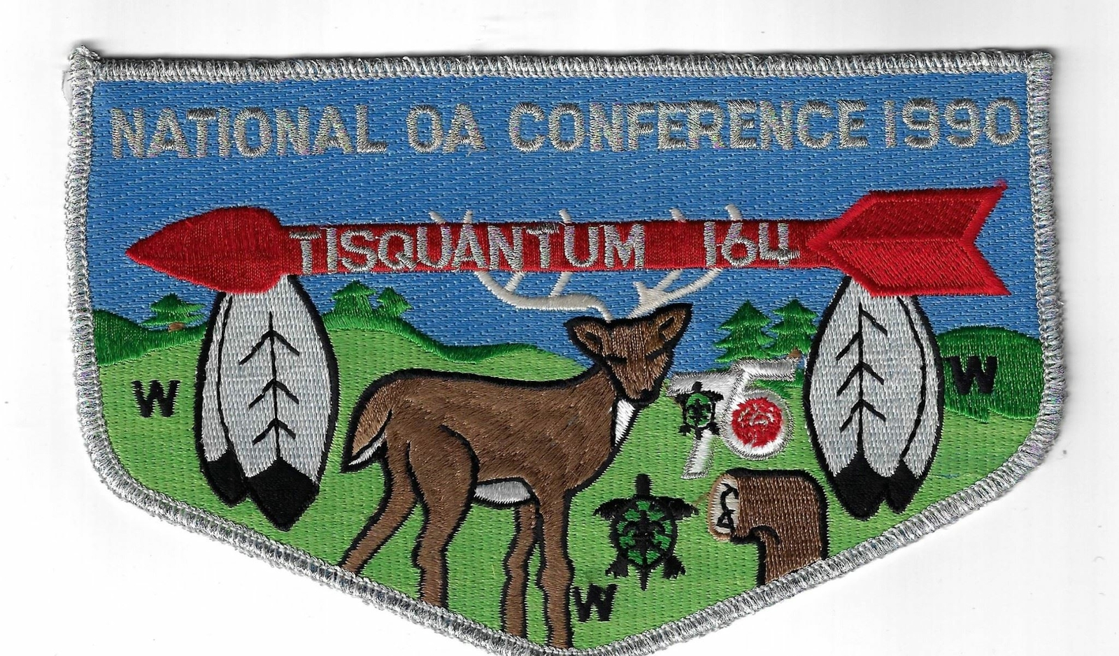 OA 164 Tisquantum 1990 National Conference WWW Flap SMY Bdr. OCC, MA ...