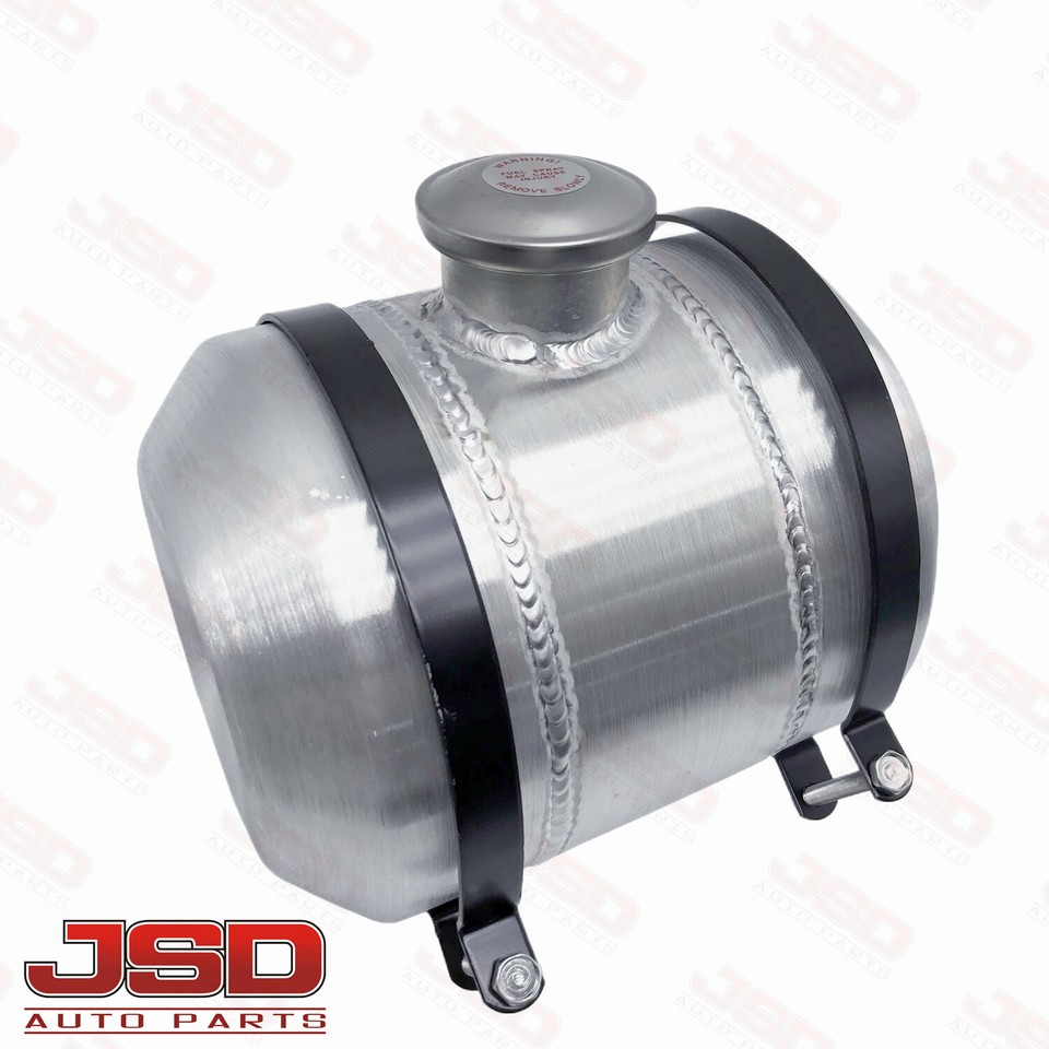 2 Gallon 8''x10" 1/4 NPT Spun Aluminum Center Fill Gas Tank Fuel Tank W ...