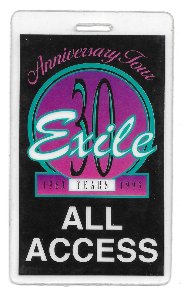 EXILE 1993 30th Anniversary Concert Tour ALL ACCESS Backstage Pass ...