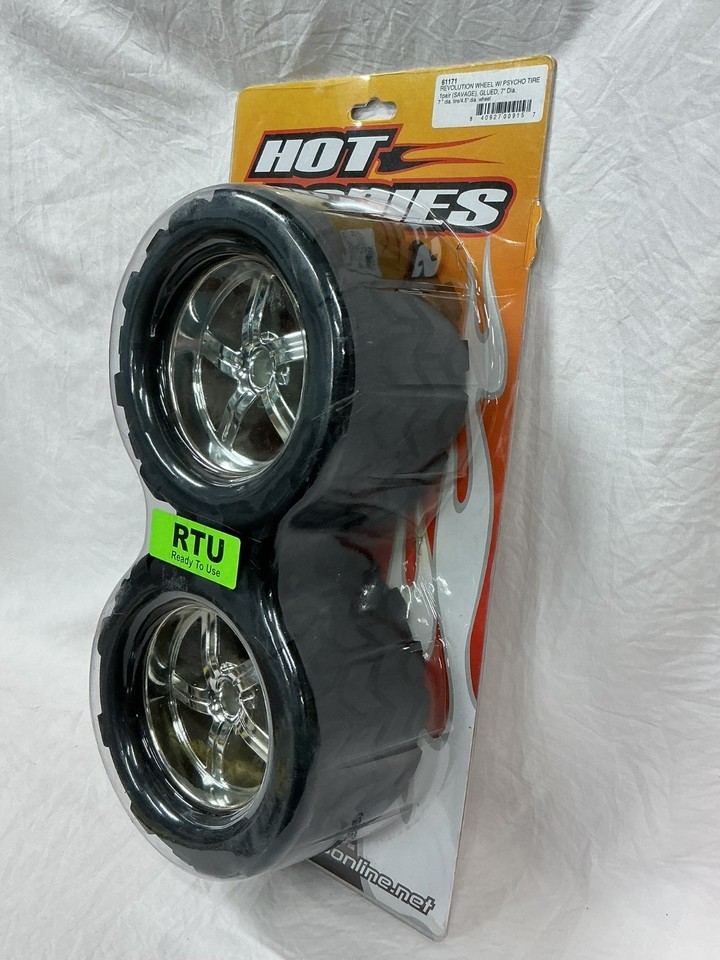 RARE NEW Hot Bodies 61171 UFO Wheel With Psycho Tire (SAVAGE) #61171 7 ...