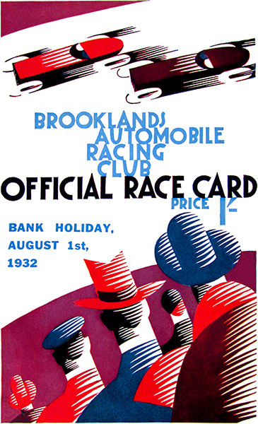 1932 Brooklands Automobile Racing Club - Program Cover Poster | eBay