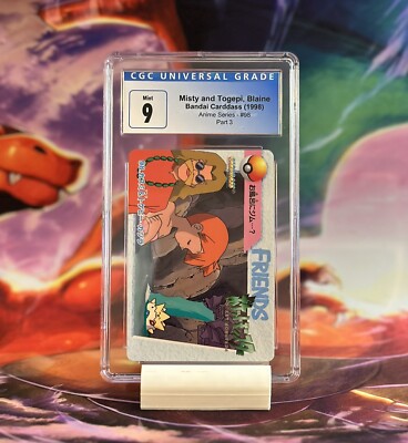 1999 Bathing Misty & Togepi #98 Pokemon Bandai Anime Carddass CGC 9 ...