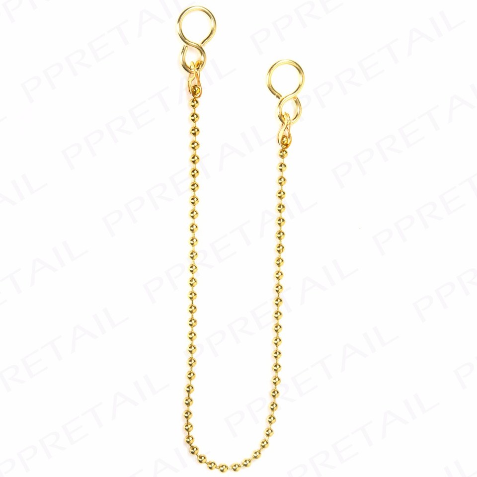 300mm BRASS BASIN BALL PLUG CHAIN 12" EASY FIT Bathroom/Bath/Kitchen ...
