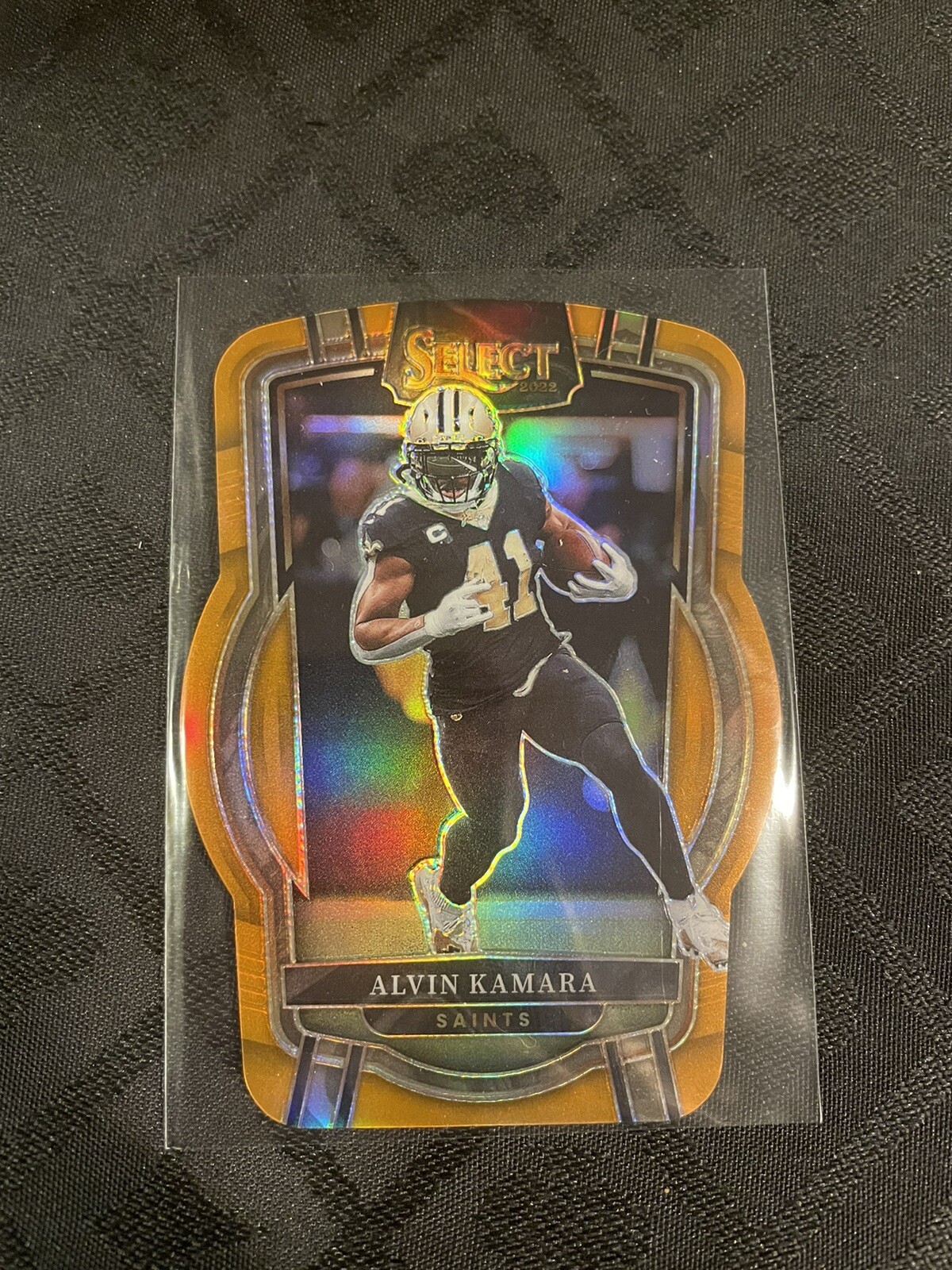 2022 Select Alvin Kamara Club Level Orange Prizm Die Cut 127/199 Saints ...
