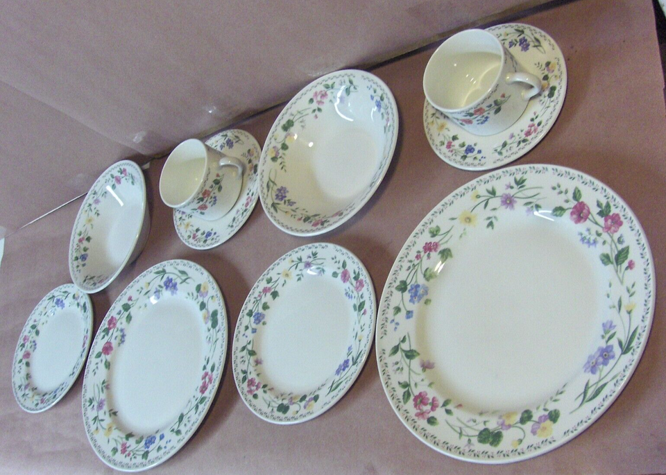 Set of 2 Only $10 aSet Farberware English Garden Dinnerware #225/5 ...