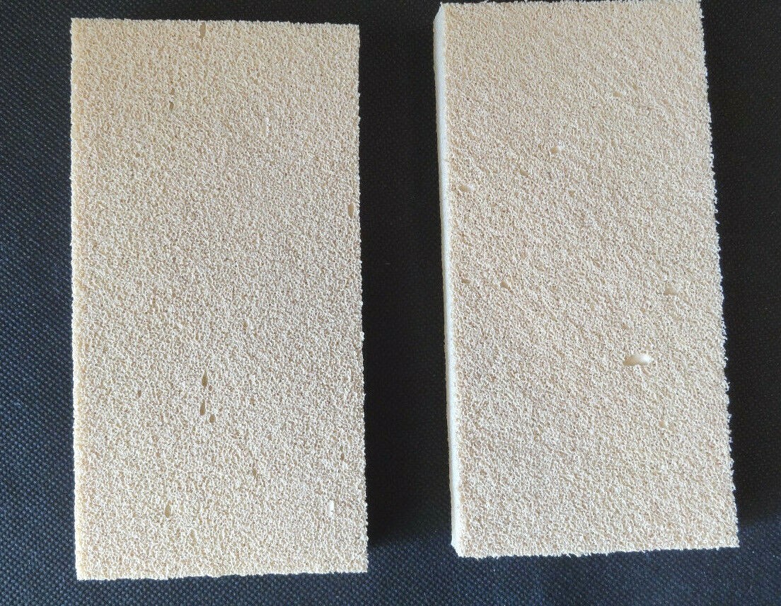Rubber Smoke Sponge for Fire Smoke Damage Sz. 3 x 6 x 3/4 ~ Lot of 2 ...