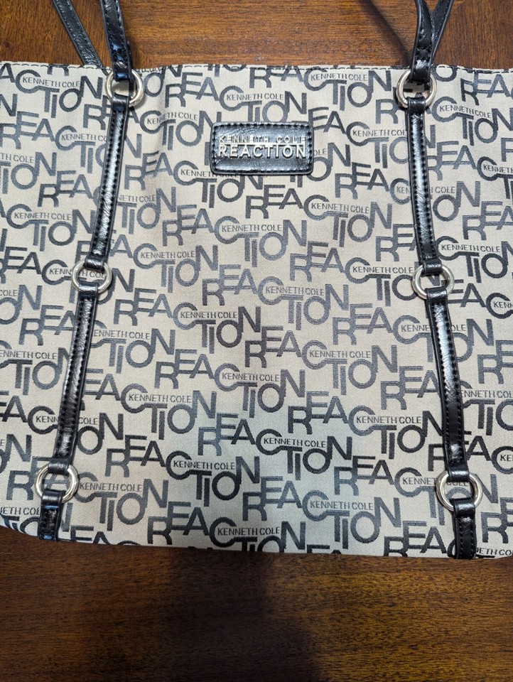 Kenneth Cole Reaction Logo Canvas Tote Bag | eBay