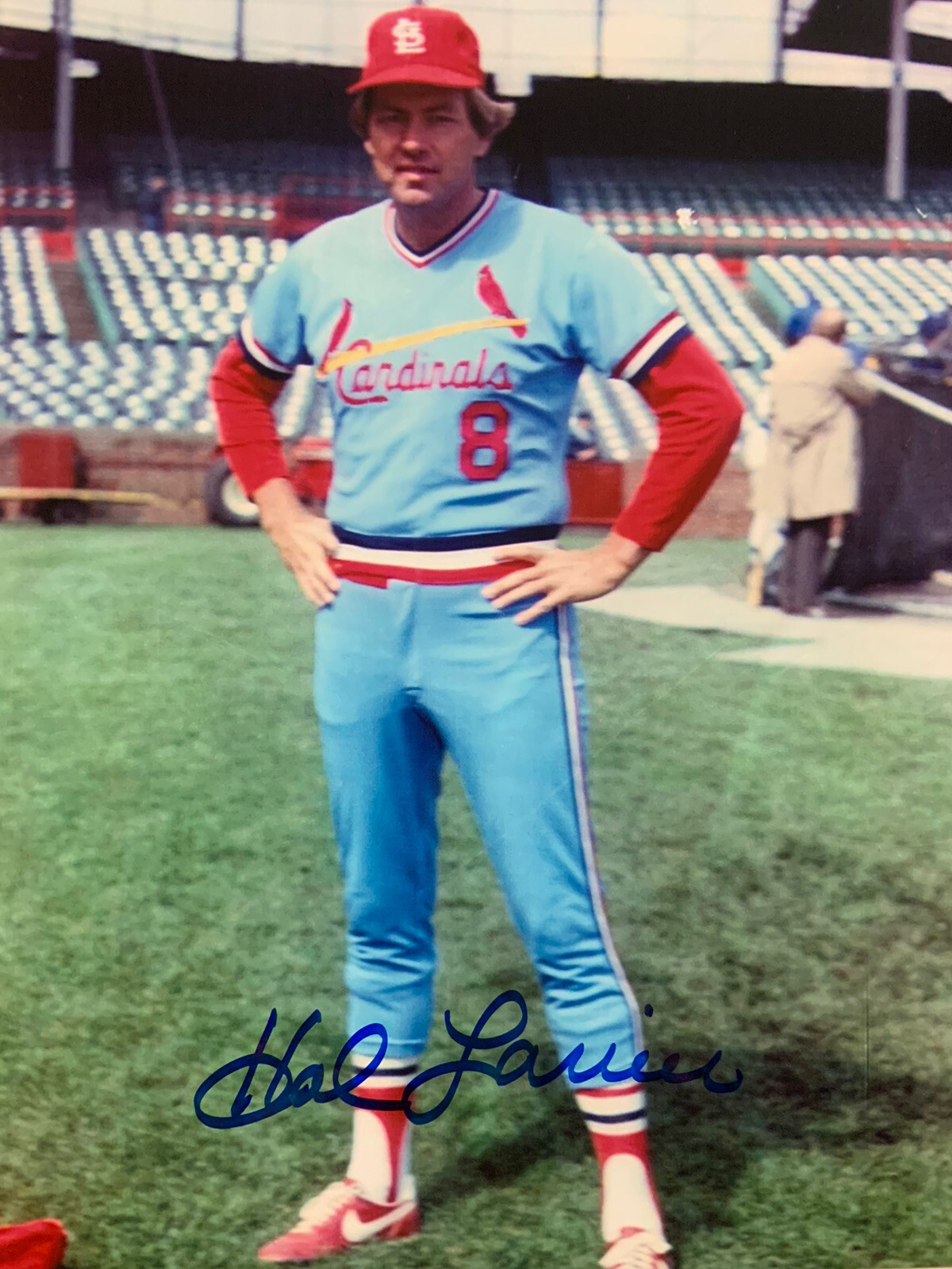 Hal Lanier 1982 World Series Cardinals Coach Signed 8x10 Photo at ...