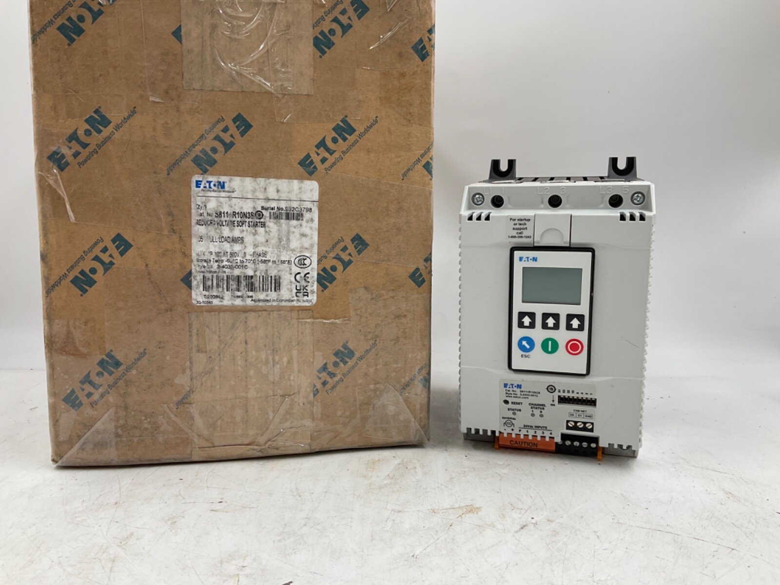 NEW EATON S811+R10N3S REDUCED VOLTAGE SOFT STARTER S801+R10N3S HP 100 ...